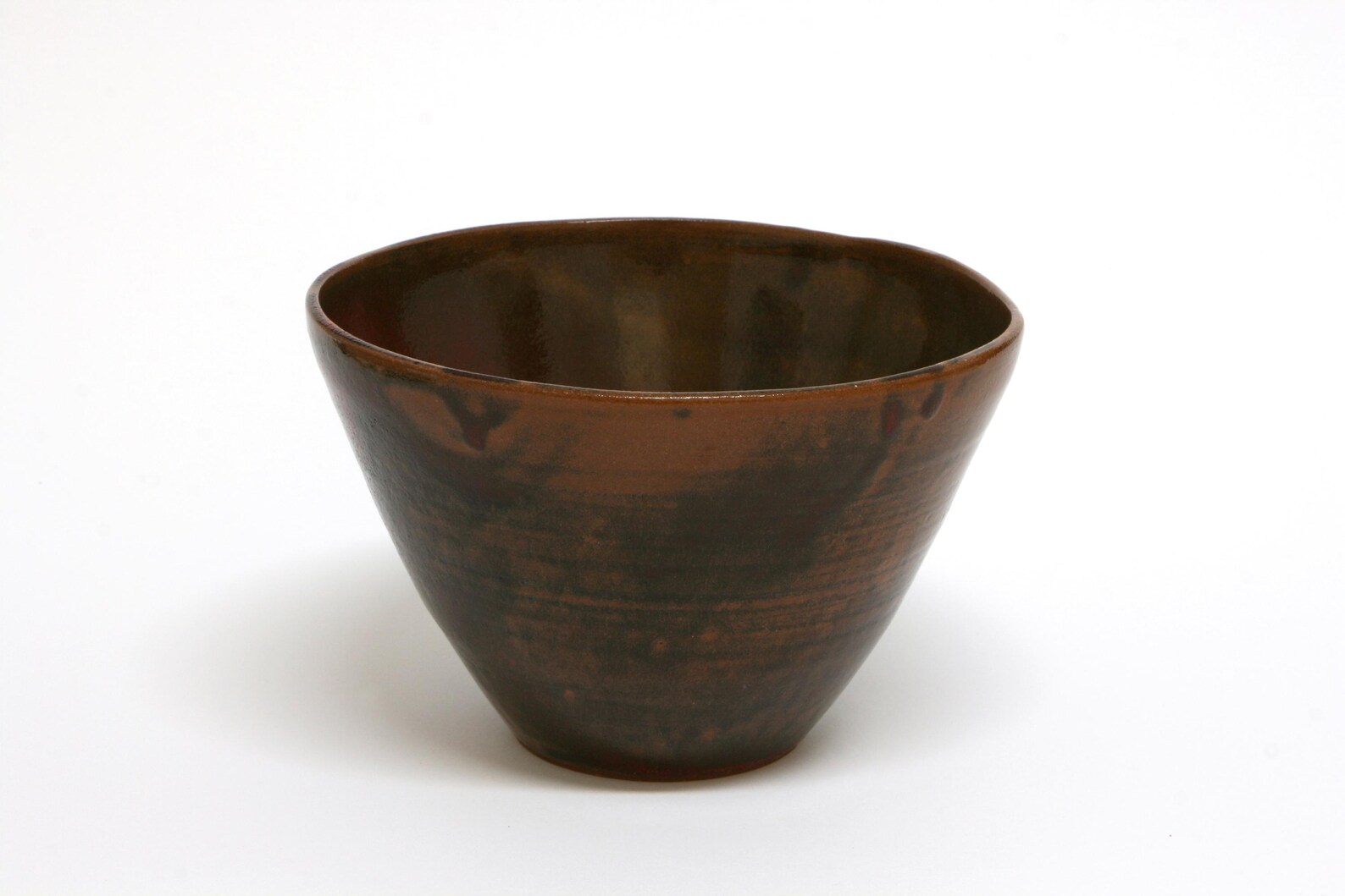 Pottery Handmade, Red Clay Ceramic Bowl. Red and Brown Glazed Colors ...