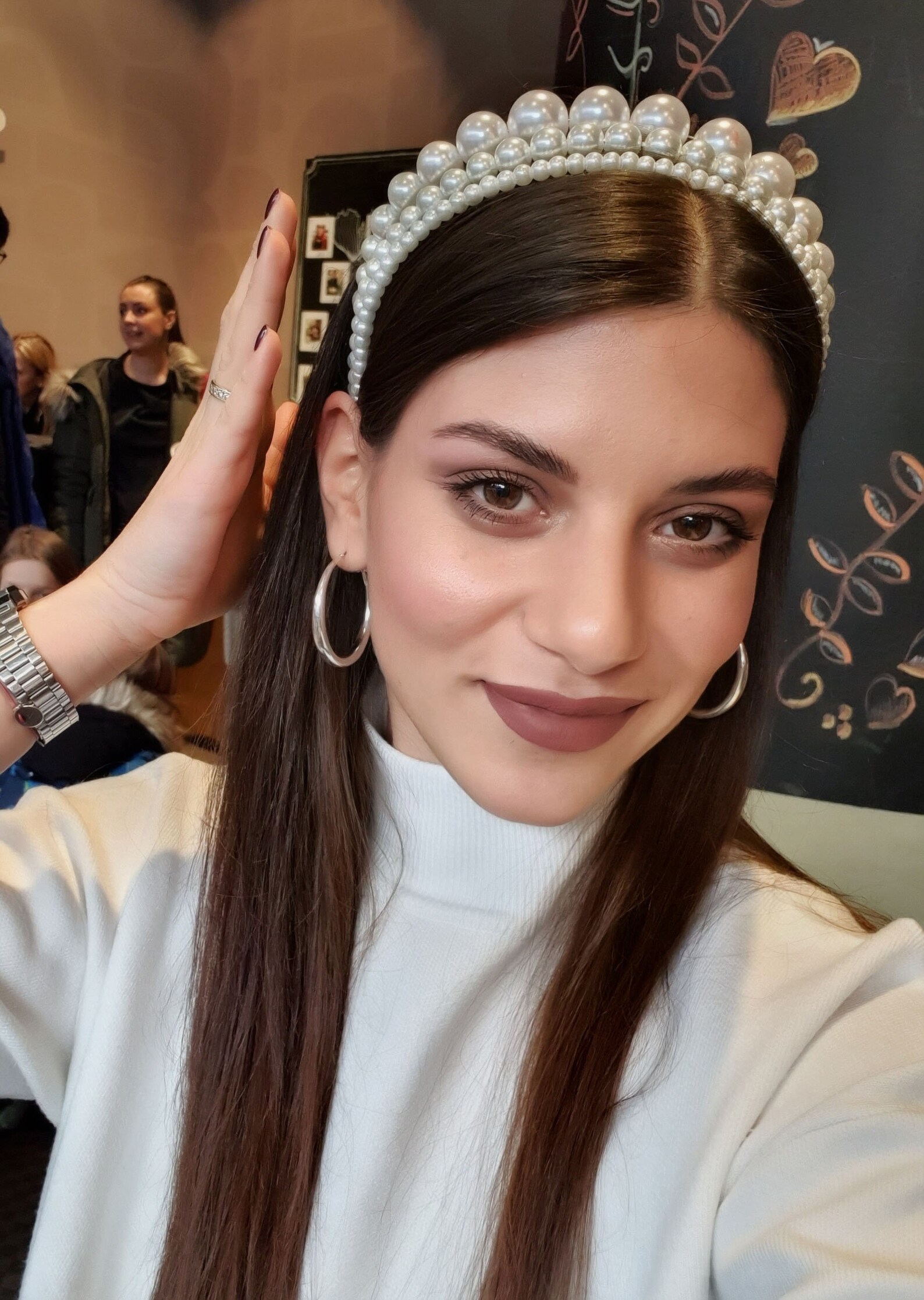 Double Triple Alice Pearl Headband / Pearl Crown / Wedding - Etsy