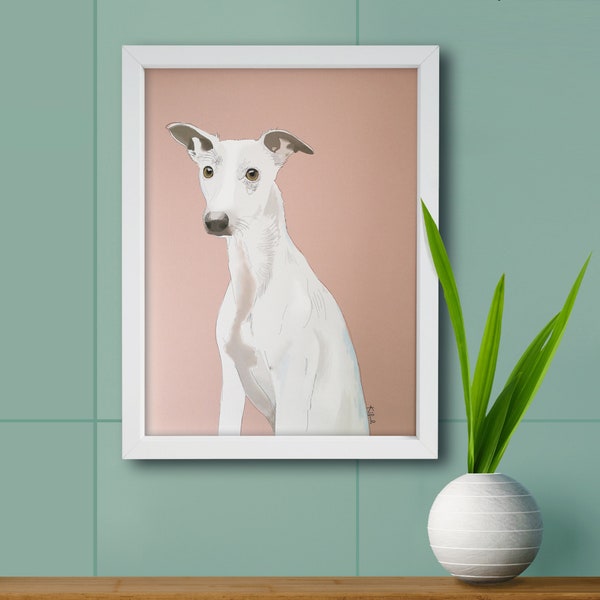 Whippet Print - Etsy UK