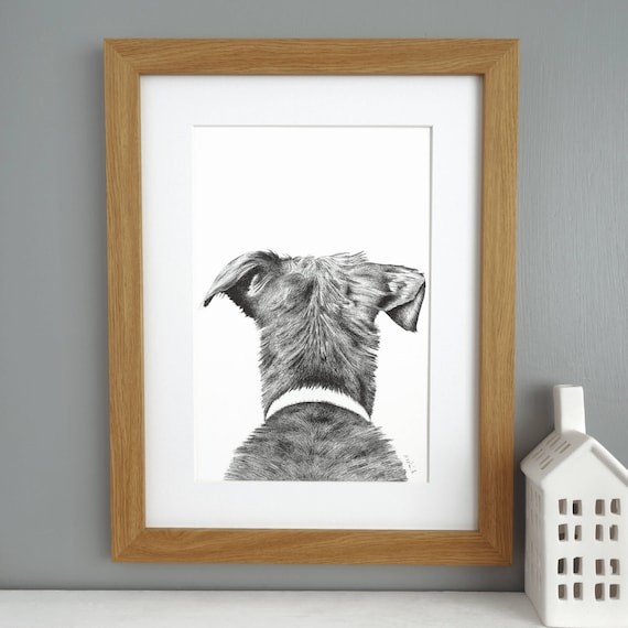 Dog Art Print A4 Dog Illustration Pet Gift Dog Decor for | Etsy