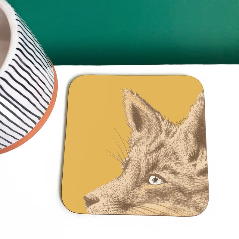 Fox Coaster Fox Decor Housewarming Gift - Etsy 日本