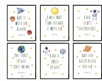 Psalm 33:6 Digital Download Bible Verse for Space Nursery - Etsy