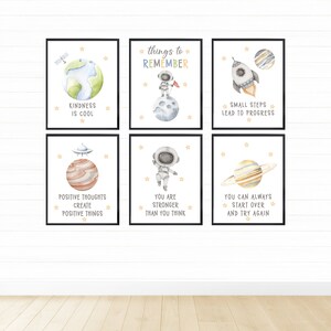 Outer Space Printable Wall Art, Things to Remember, Space Themed ...