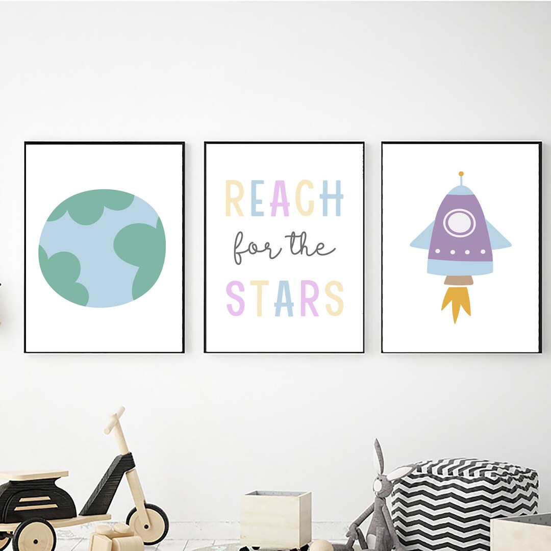 Girls Space Printable Wall Art Digital Download Space - Etsy