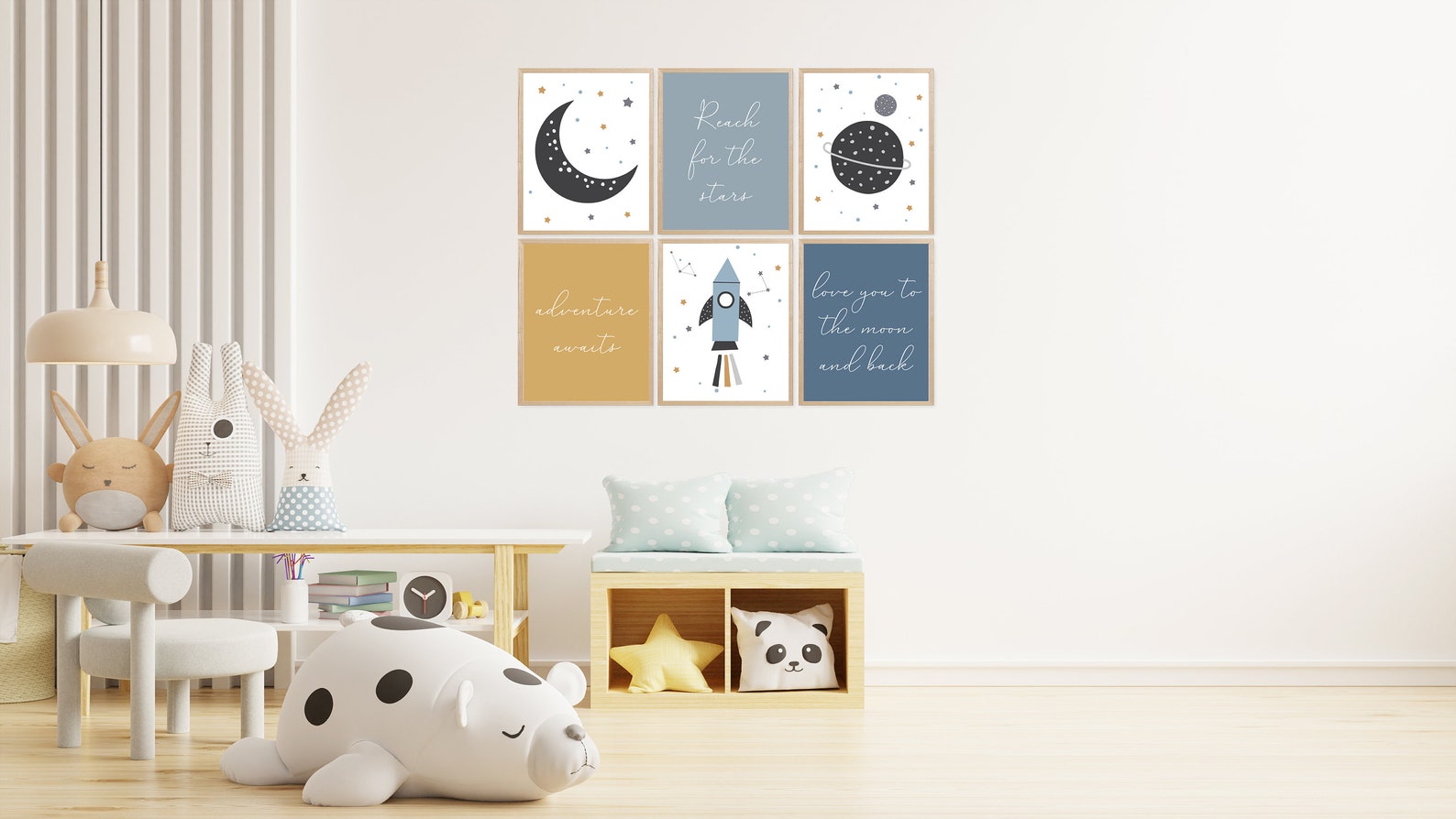 Outer Space Prints Printable Wall Art Set of 6 Digital - Etsy