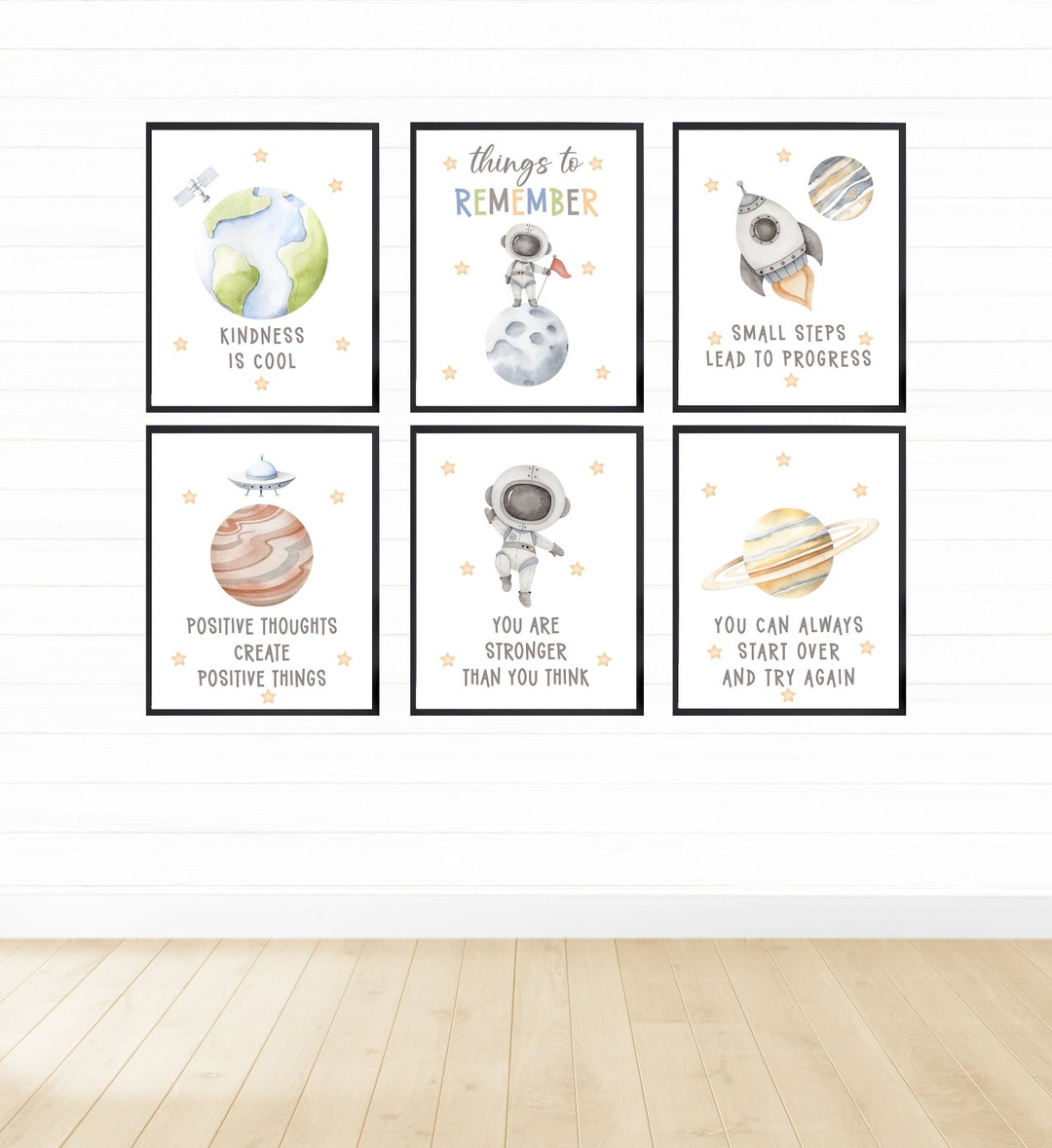 Outer Space Printable Wall Art, Things to Remember, Space Themed ...