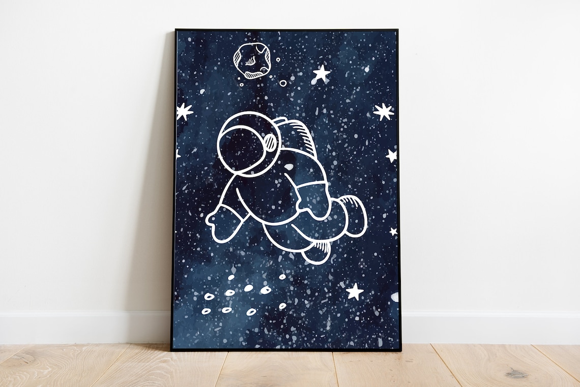 Watercolor Outer Space Printable Wall Art Digital Download - Etsy