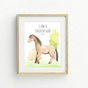 Farm Animals With Bible Verses Printable Wall Art, Digital Download ...