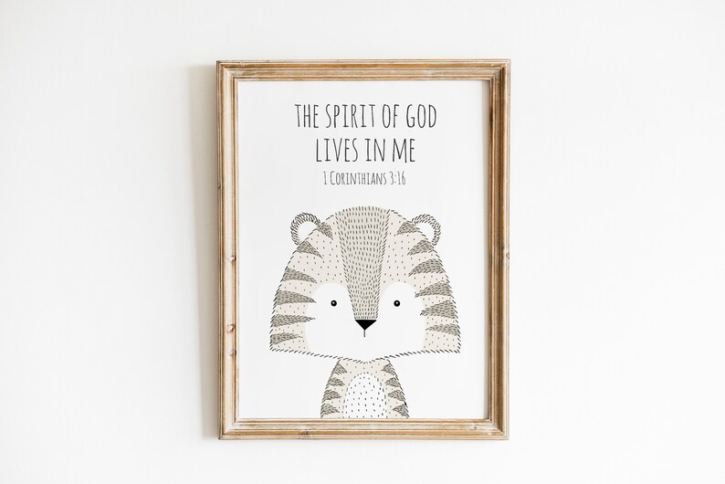 Bible Verse Printable Wall Art for Kids Room Decor Digital | Etsy