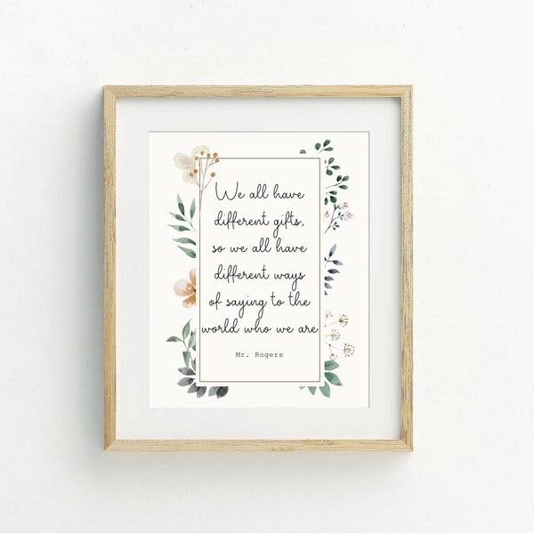 Mr Rogers Wall Art - Etsy