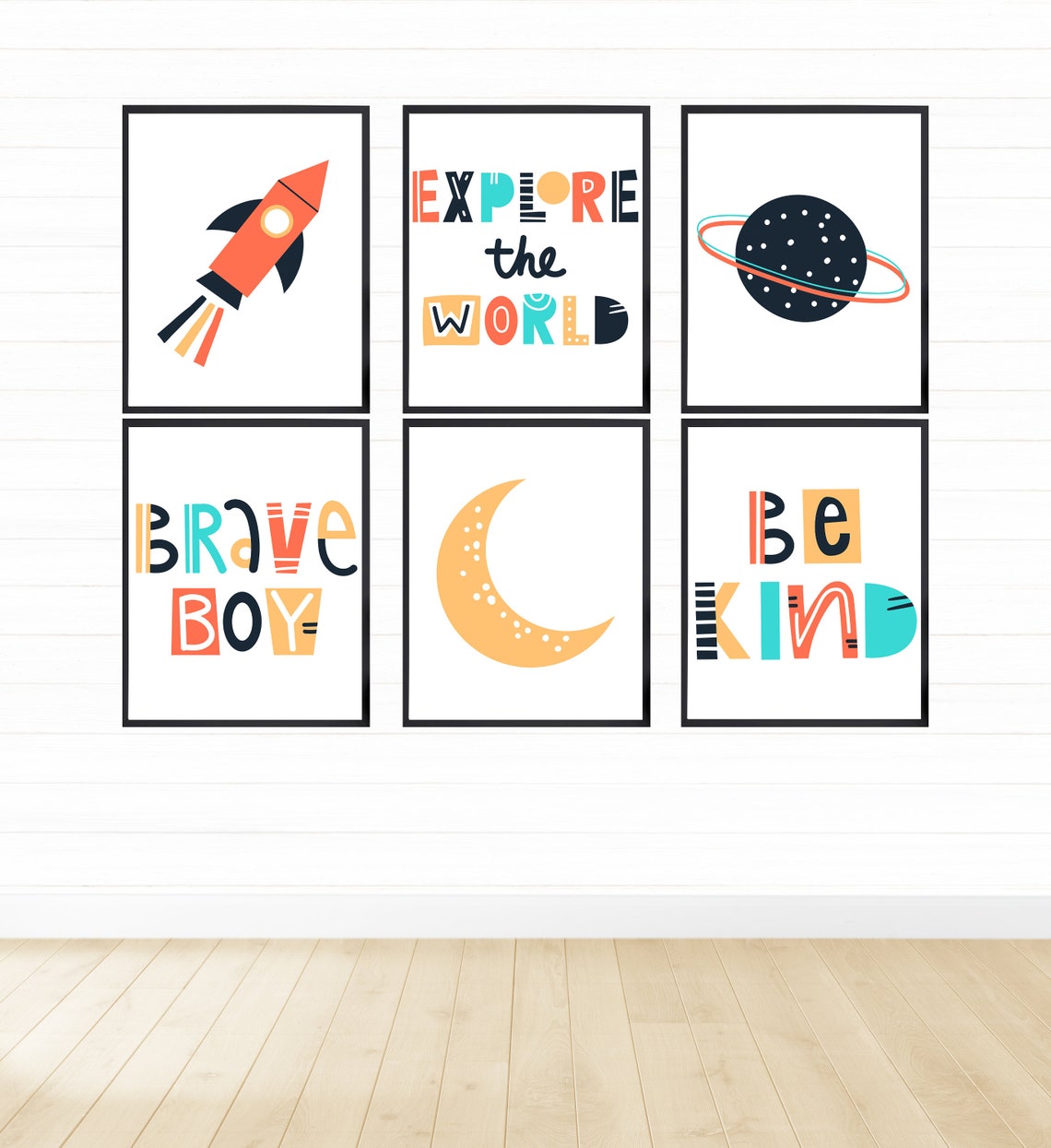 Outer Space Printable Wall Art Set of 6 Digital Download | Etsy