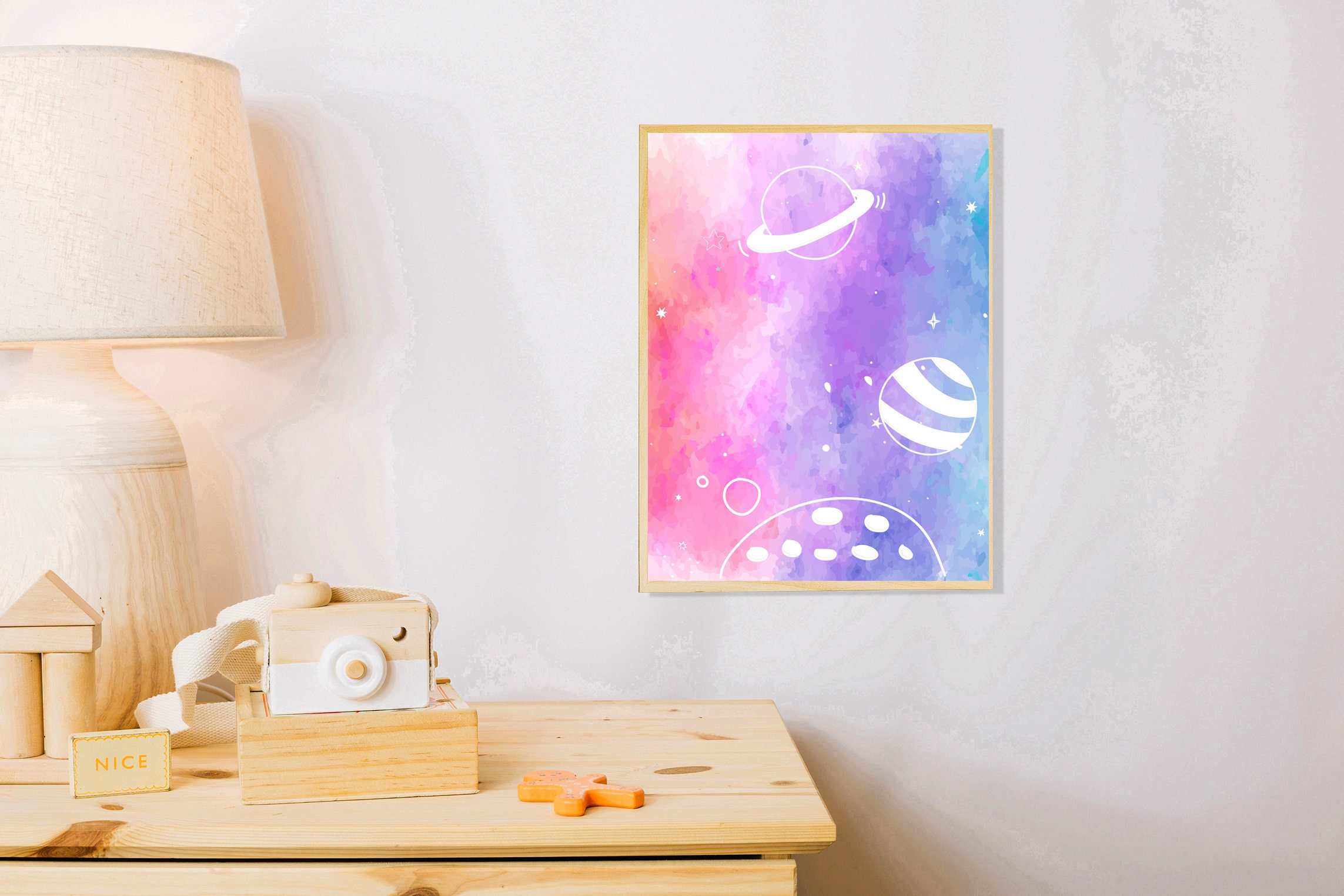 Outer Space Decor Digital Download Printable Wall Art Space | Etsy