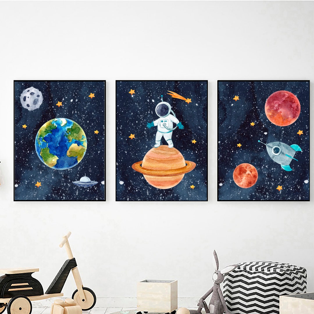 Outer Space Adventure: Printable Wall Art for Kids' Room Decor, Space ...