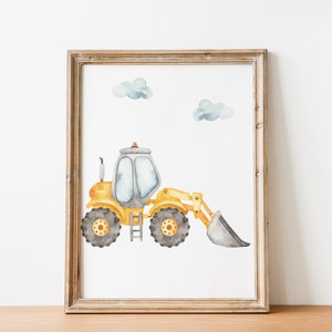 Construction Printable Wall Art Set of 4 Digital Download - Etsy