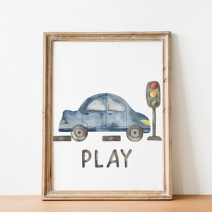 Watercolor Transportation Printable Wall Art Digital - Etsy