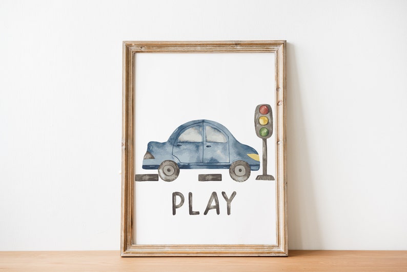 Watercolor Transportation Printable Wall Art Digital - Etsy