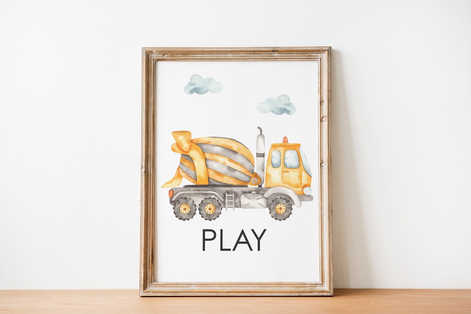 Printable Construction Wall Art Digital Download Printable | Etsy