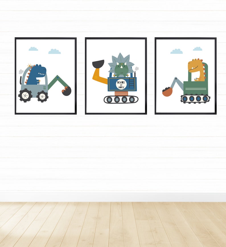 Construction Prints Printable Wall Art Digital Download - Etsy