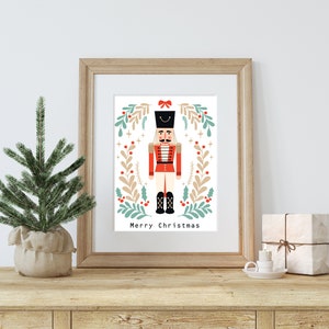 Nutcracker Soldier Printable Wall Art, Digital Download, Christmas ...