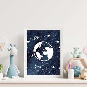 Buy Watercolor Outer Space Wall Art, Digital Download, Printable Wall ...