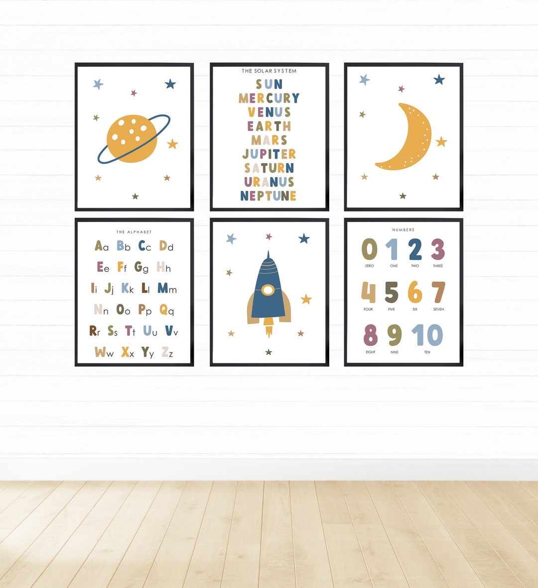 Space Posters Digital Download Printable Wall Art Set of 6 - Etsy
