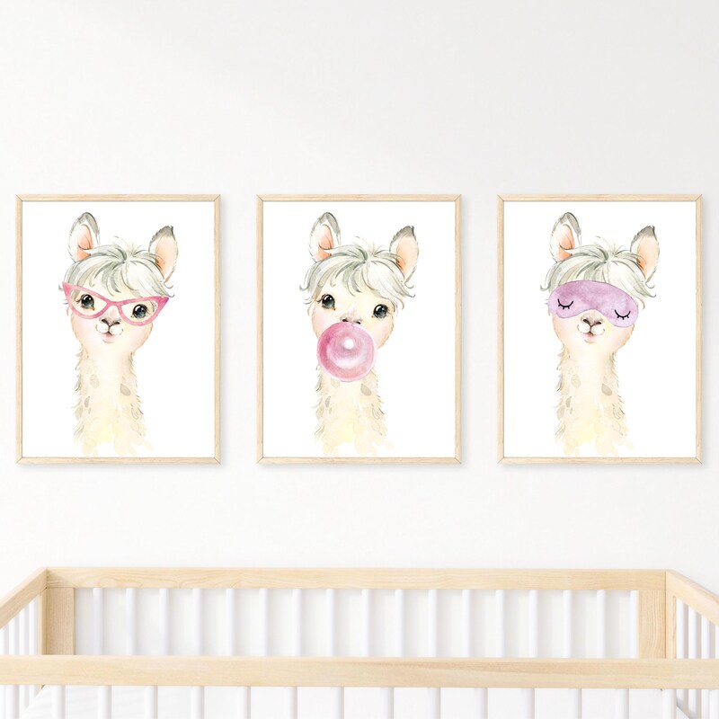 Llama Nursery Print - Etsy