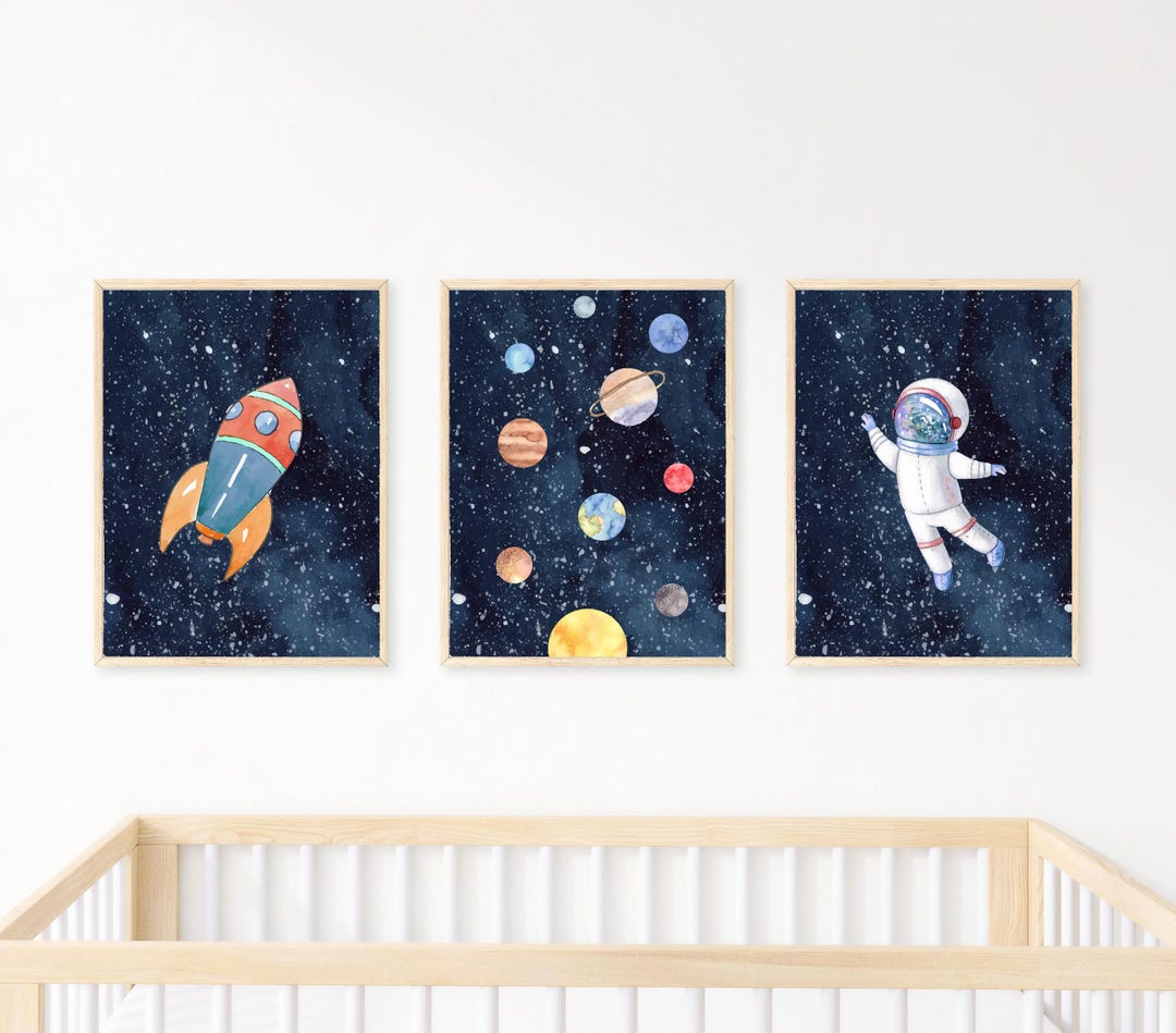 Outer Space Wall Art, Printable Wall Art, Space Themed Nursery, Space ...