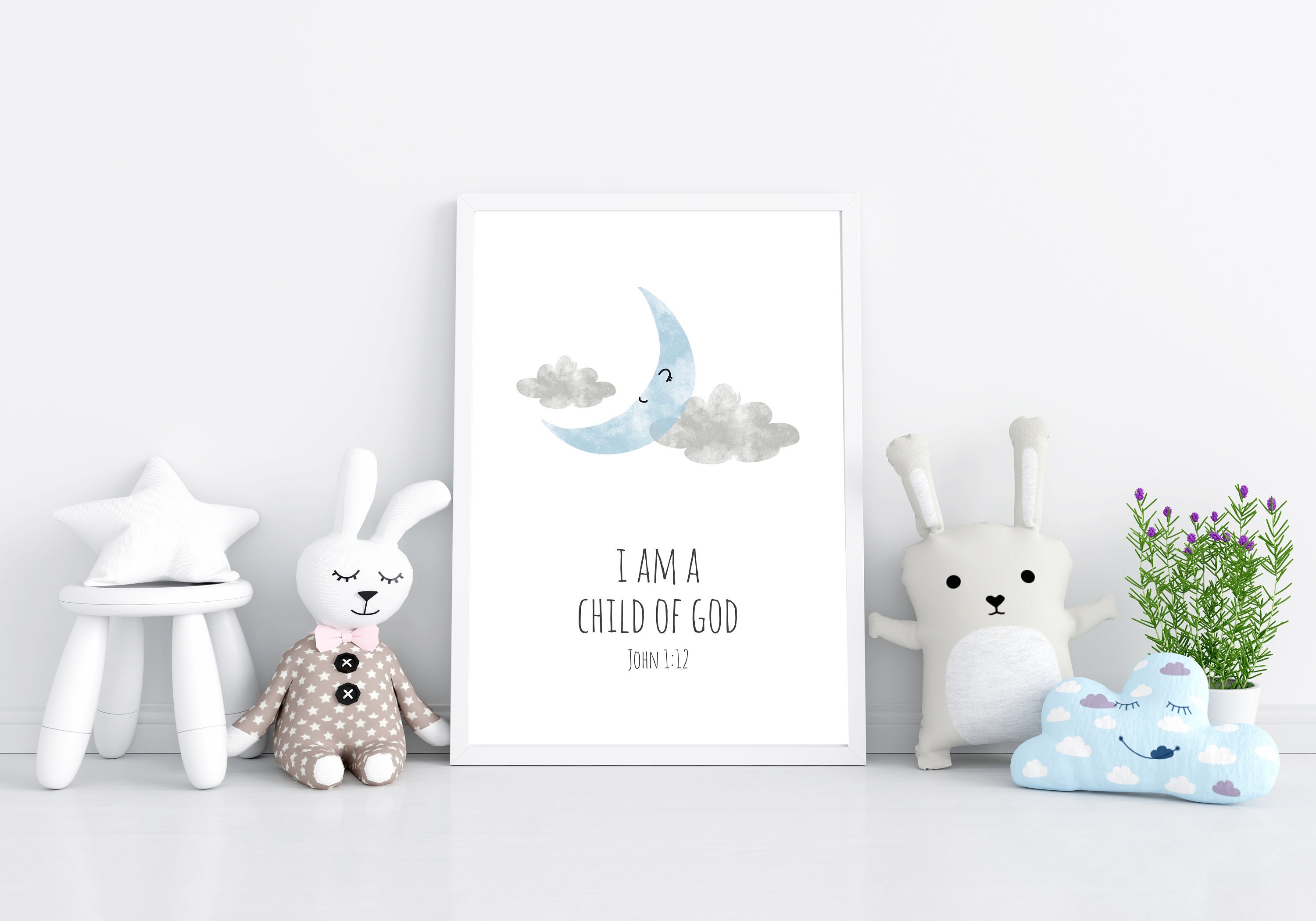Bible Verse for Kids Printable Wall Art Digital Download | Etsy