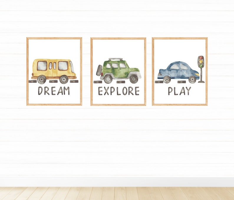 Watercolor Transportation Printable Wall Art Digital - Etsy