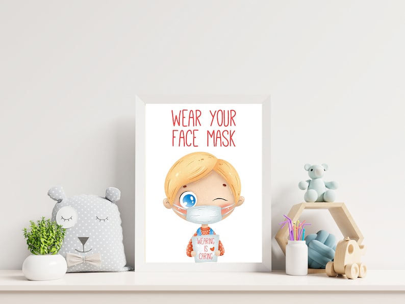 Wear Your Mask Printable School Sign Digital Download | Etsy
