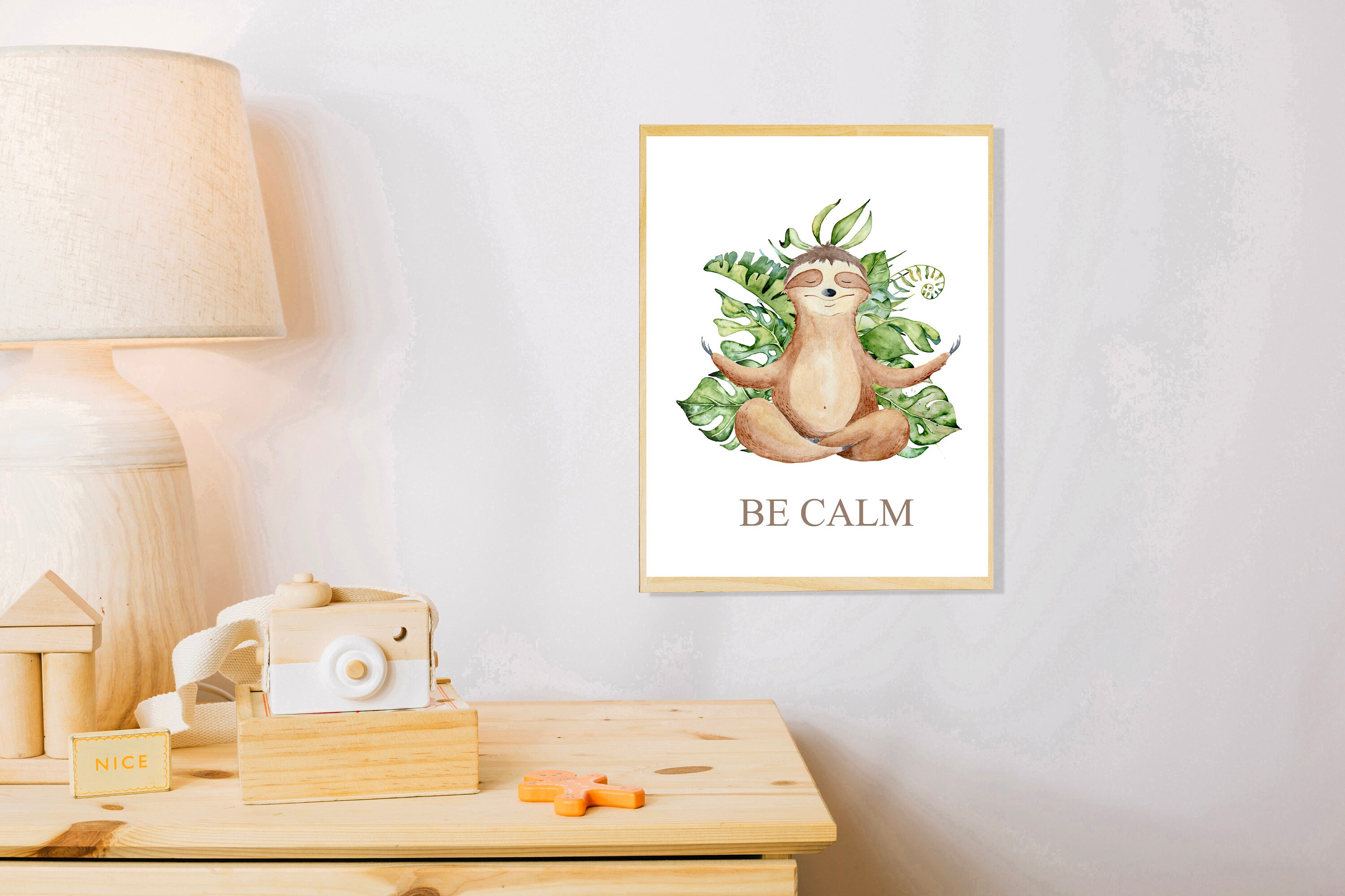 Sloth Nursery Printable Wall Art Digital Download Sloth | Etsy