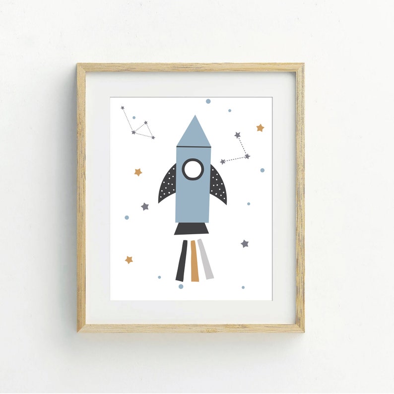 Outer Space Prints Printable Wall Art Set of 6 Digital - Etsy