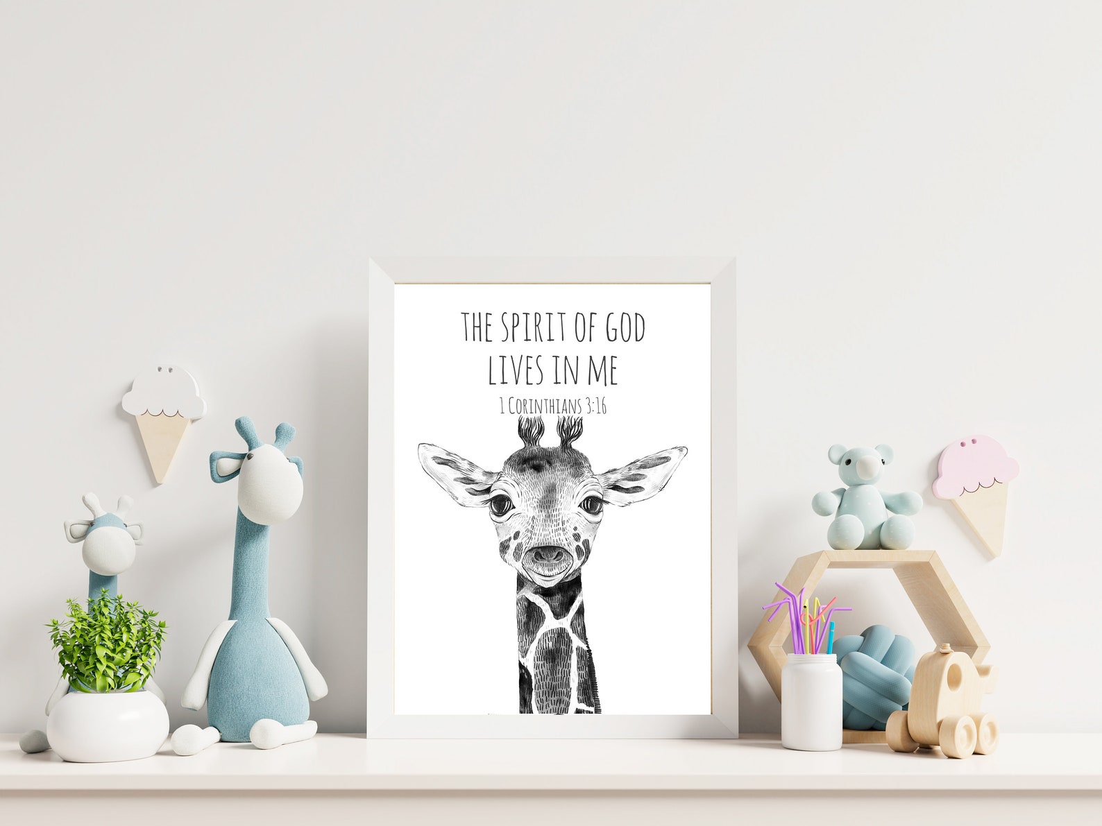 Animals Bible Verse Printable Wall Art Set Digital Download - Etsy