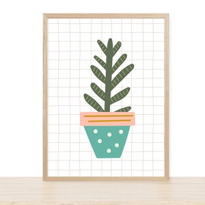 Printable Potted Plants Wall Art Set of 3 Digital Download - Etsy