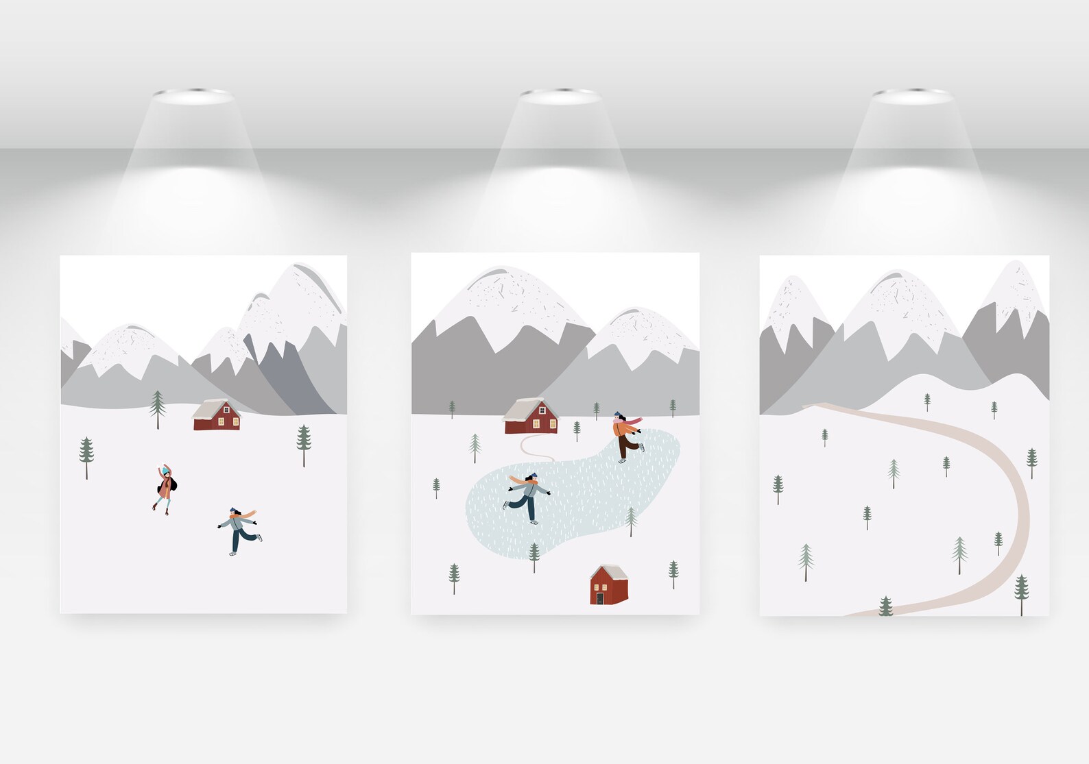 Winter Wonderland Printable Wall Art Digital Download - Etsy