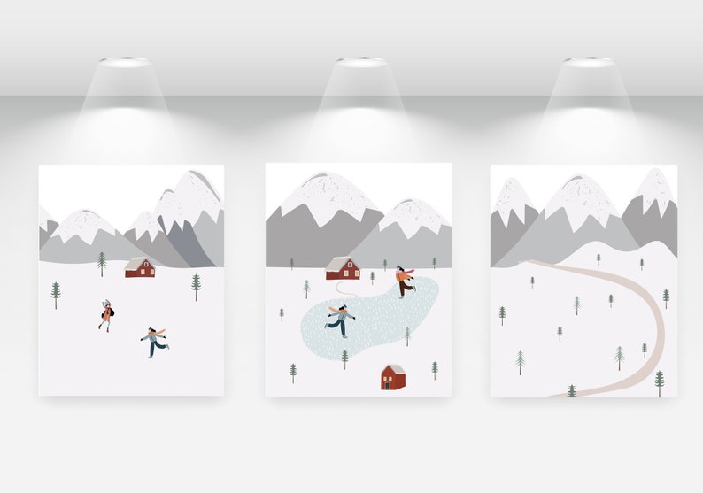 Winter Wonderland Printable Wall Art Digital Download - Etsy