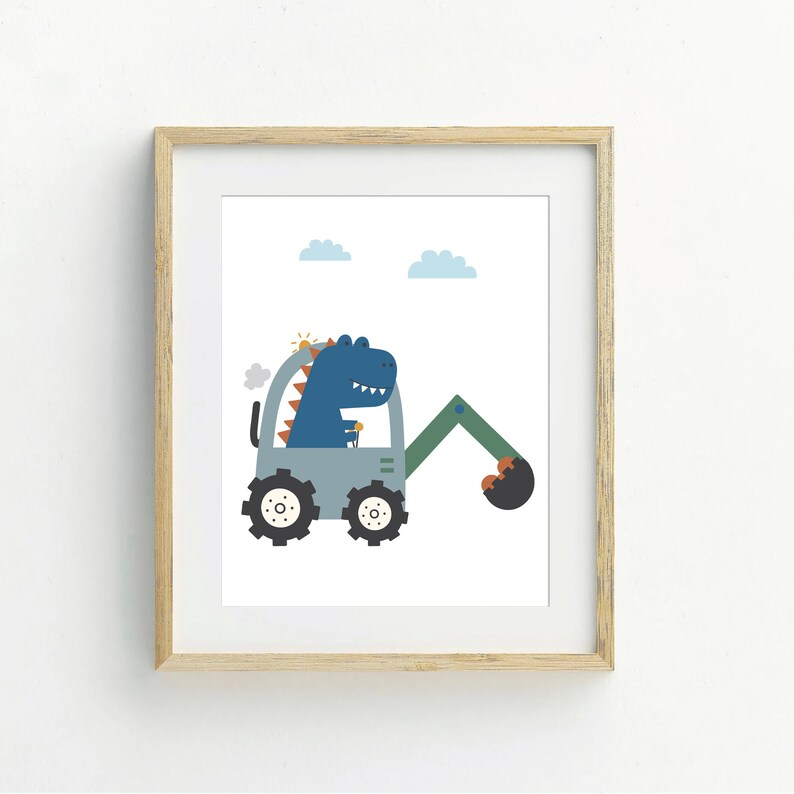 Construction Prints Printable Wall Art Digital Download - Etsy