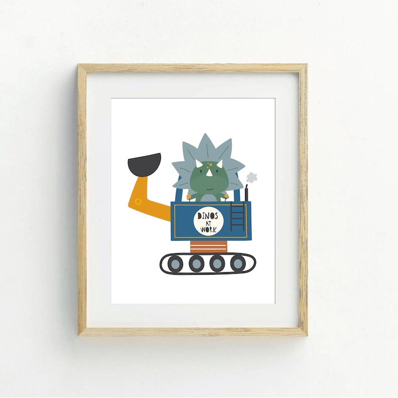 Construction Prints Printable Wall Art Digital Download - Etsy