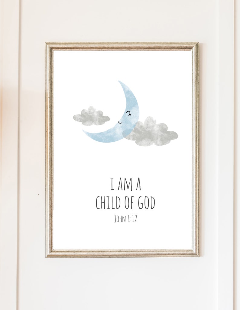 Bible Verse for Kids Printable Wall Art Digital Download - Etsy