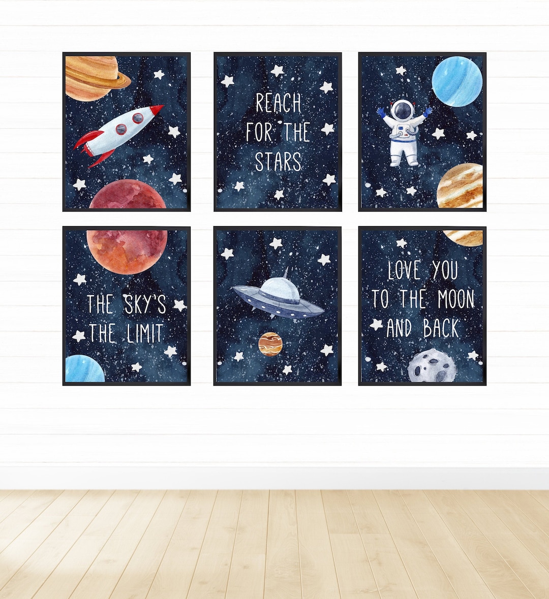 Outer Space Printable Wall Art, Digital Download, Kids Room Decor ...