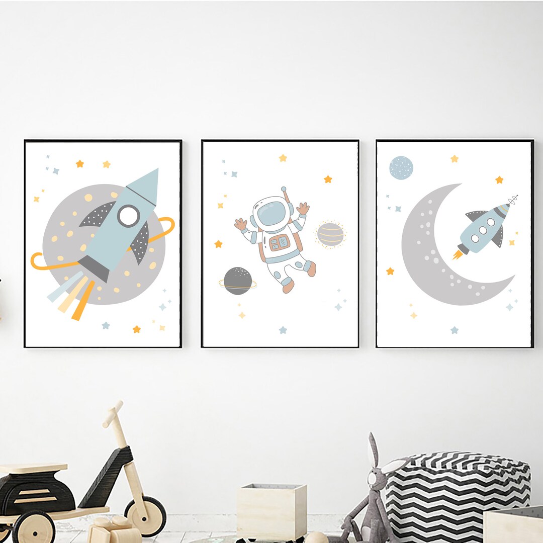 Outer Space Printable Wall Art, Space Themed Nursery, Space Baby ...