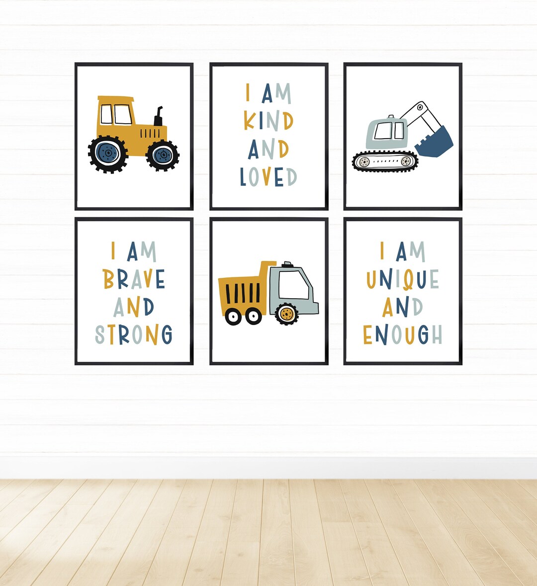 Construction Printable Wall Art, Affirmation for Kids Wall Art ...