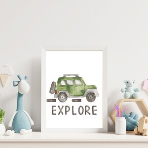 Watercolor Transportation Printable Wall Art Digital - Etsy