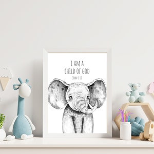 Animals Bible Verse Printable Wall Art Set Digital Download - Etsy