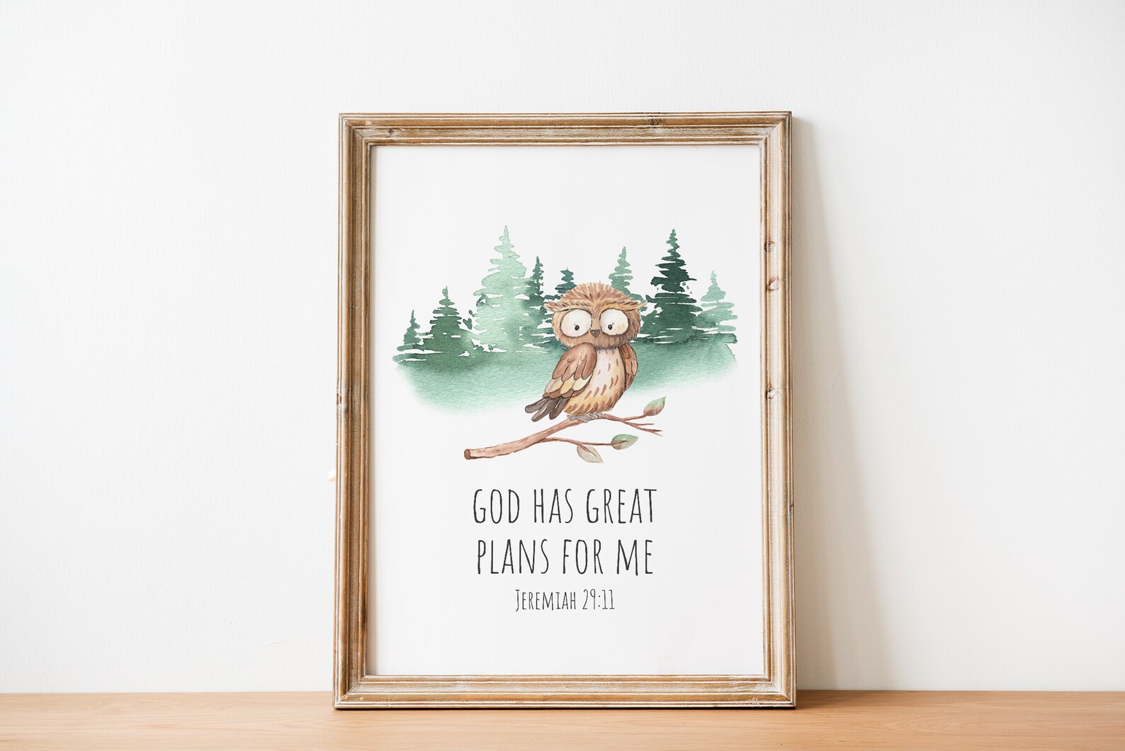 Woodland Animals With Bible Verses Printable Wall Art Set - Etsy