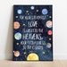 Space Printable Wall Art With Bible Verse Psalm 57:10, Digital Download ...
