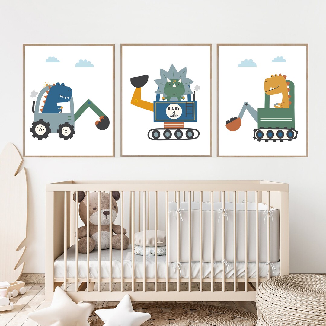 Construction Prints Printable Wall Art Digital Download - Etsy