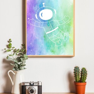 Outer Space Decor, Digital Download, Printable Wall Art, Space Wall Art ...
