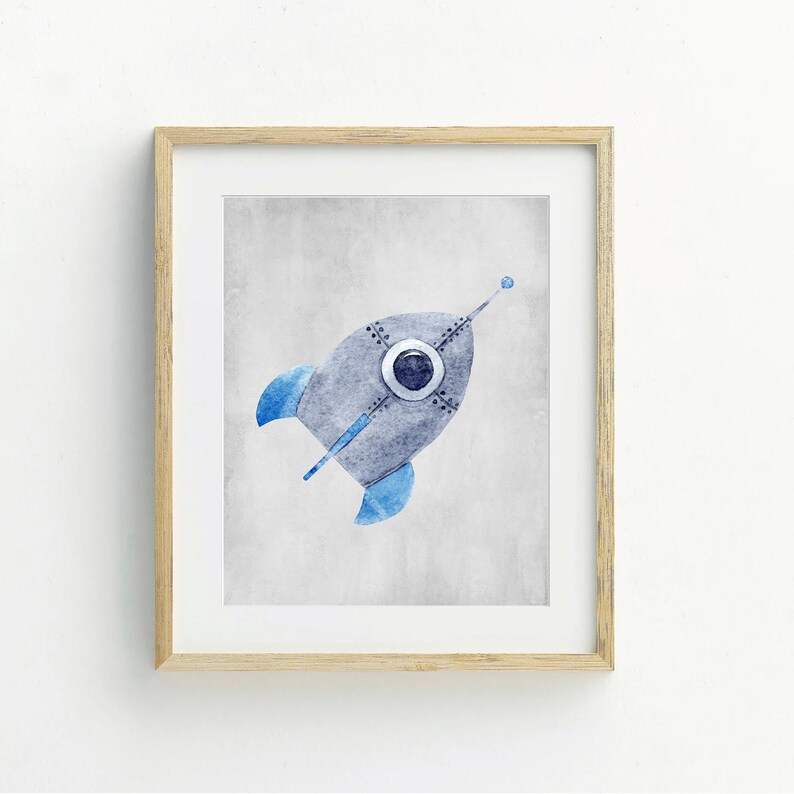 Watercolor Outer Space Wall Art Printable Wall Art Digital - Etsy