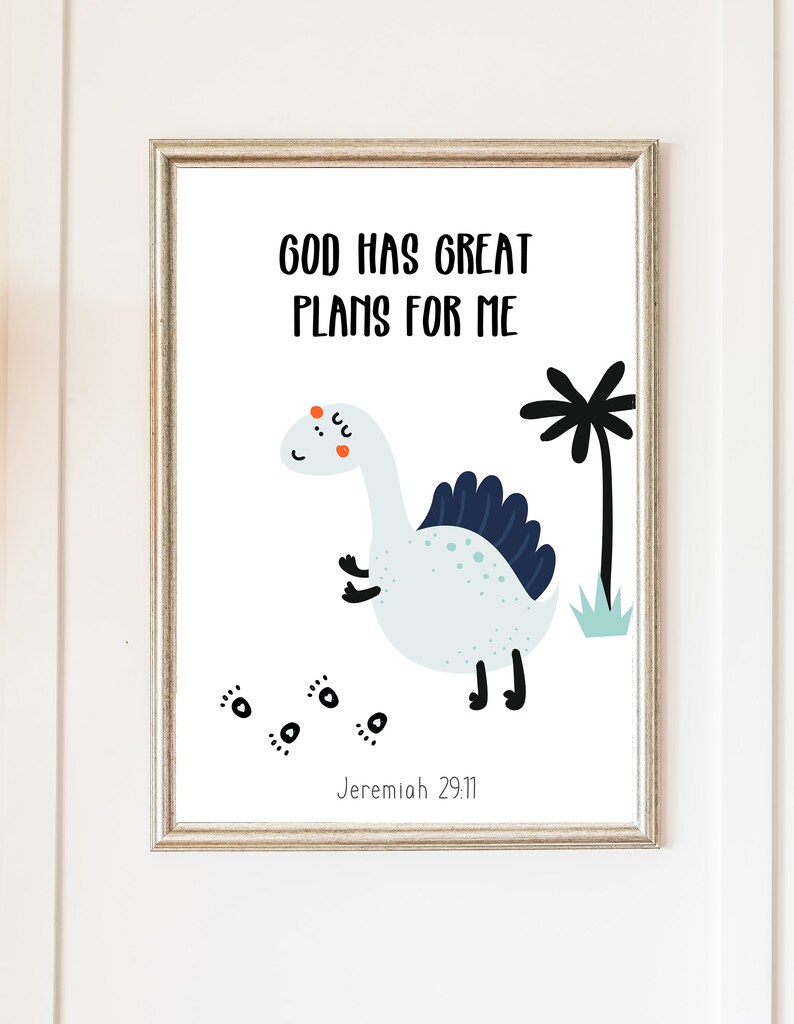 Animal Bible Verse Printable Wall Art Digital Download Kids | Etsy